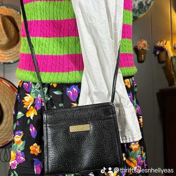 Anne Klein | Bags | Vintage Anne Klein Pebbled Leather Crossbody Mini ...